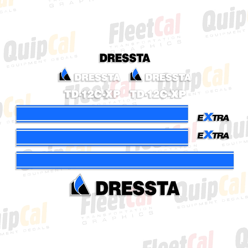 Dressta TD-12C XP Dozer Marking Decal Set – Truck and Equipment Decals
