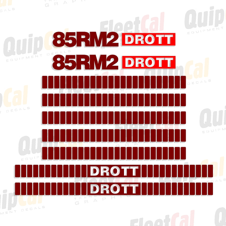 Drott 85RM2 Carry Deck Crane Late Model Marking Decal Set – Truck and ...