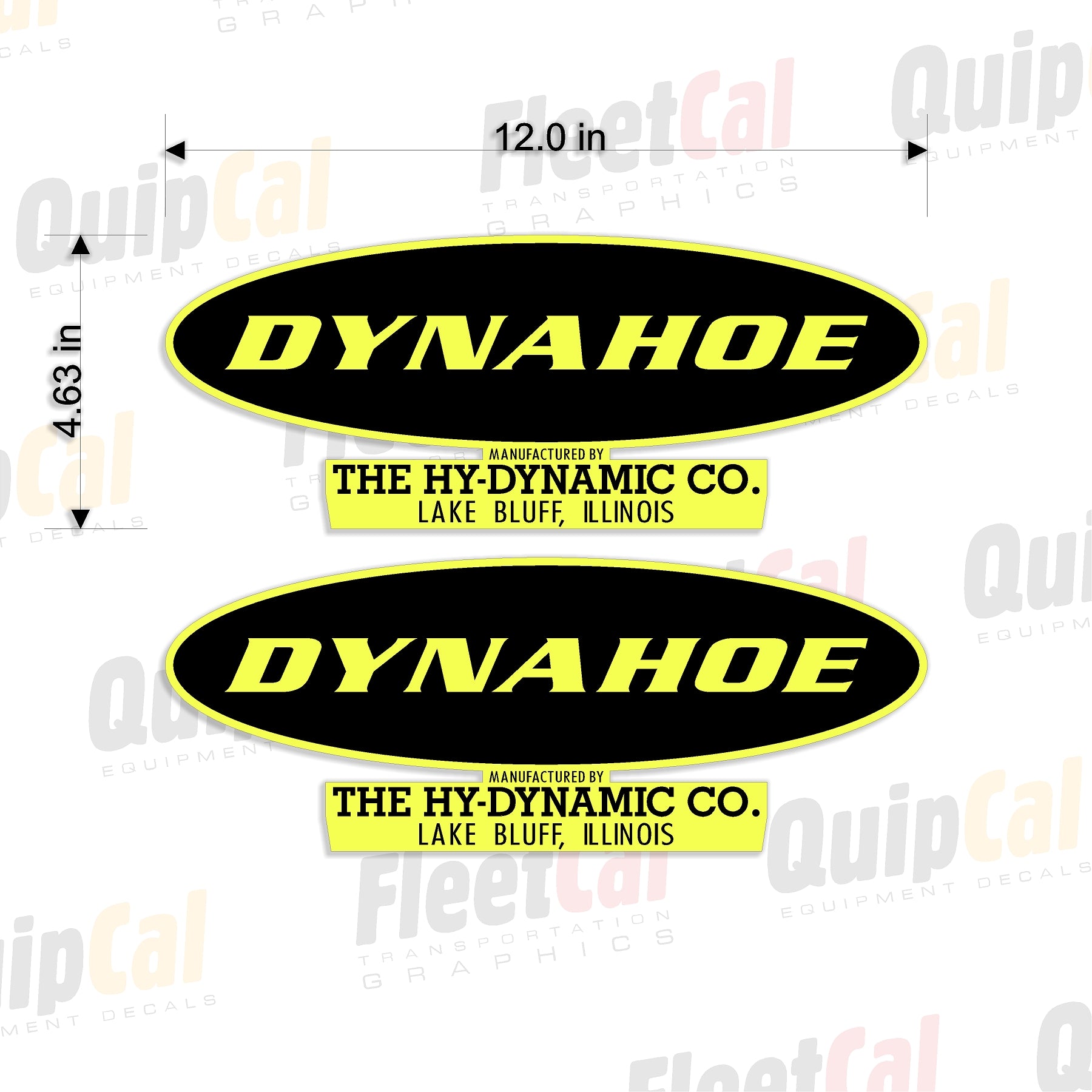 Dynahoe Hy-Dynamic Logo Pair (1 PAIR) – Truck and Equipment Decals