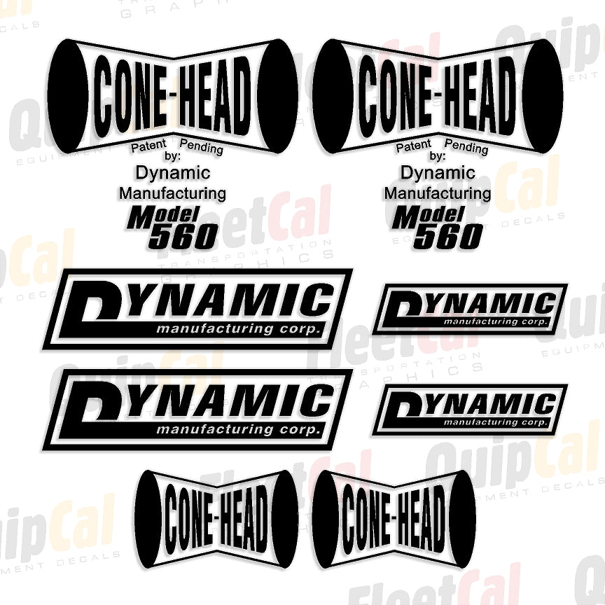 Dynamic Manufacturing Cone-Head 560 Chipper Marking Decal Set – Truck ...