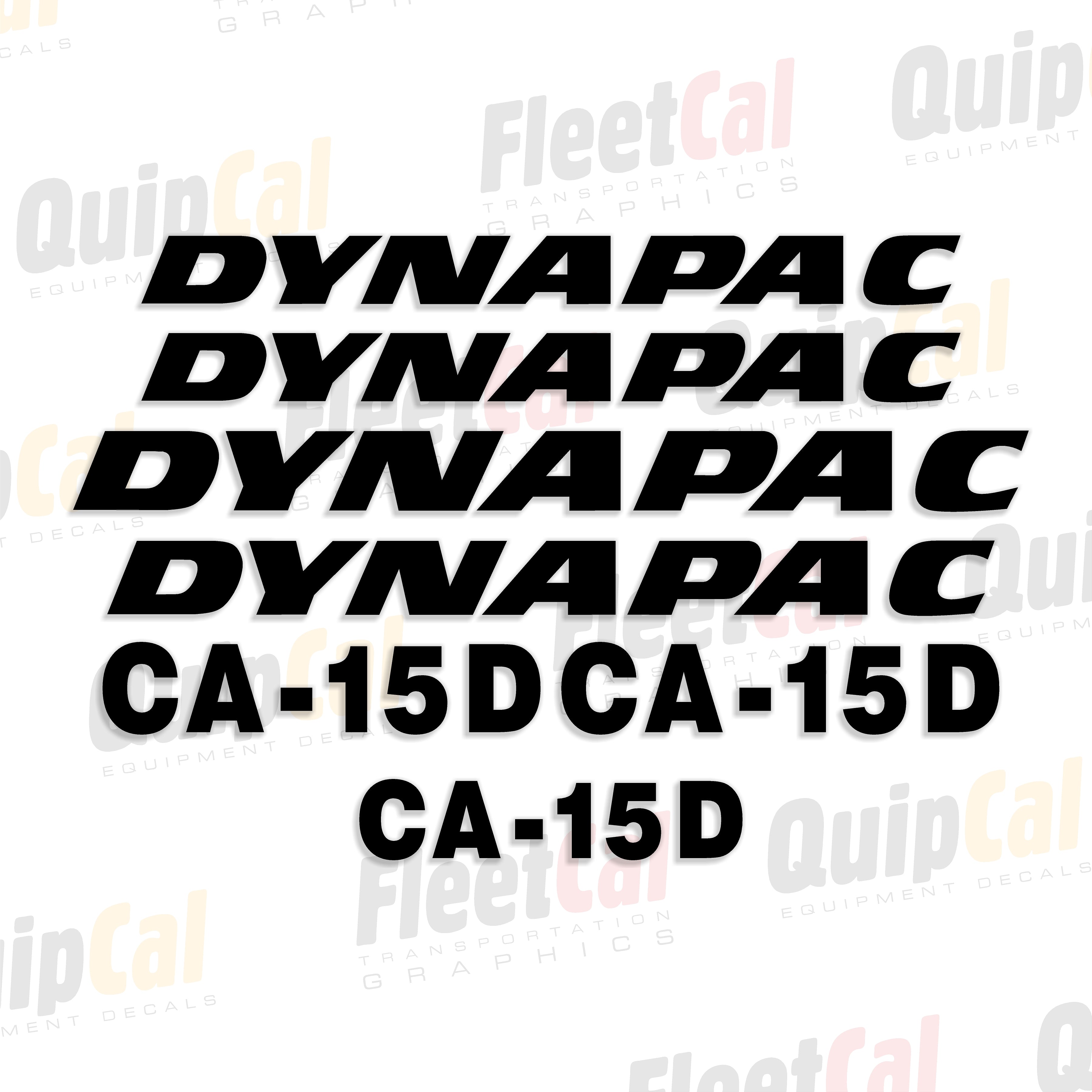 Dynapac CA15D Compactor Marking Decal Set – Truck and Equipment Decals