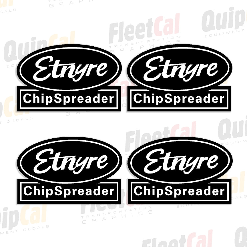 Etnyre Chip Spreader Marking Decal Set – Truck and Equipment Decals