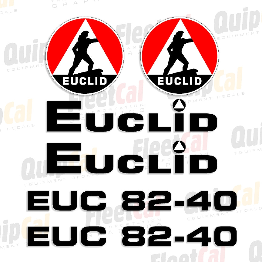 Euclid 82-40 Crawler Dozer Marking Decal Set – Truck and Equipment Decals