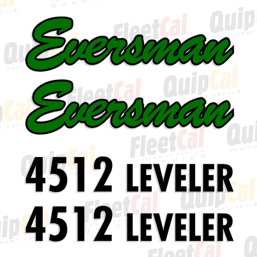 Eversman 4512 Leveler Marking Decal Set – Truck and Equipment Decals