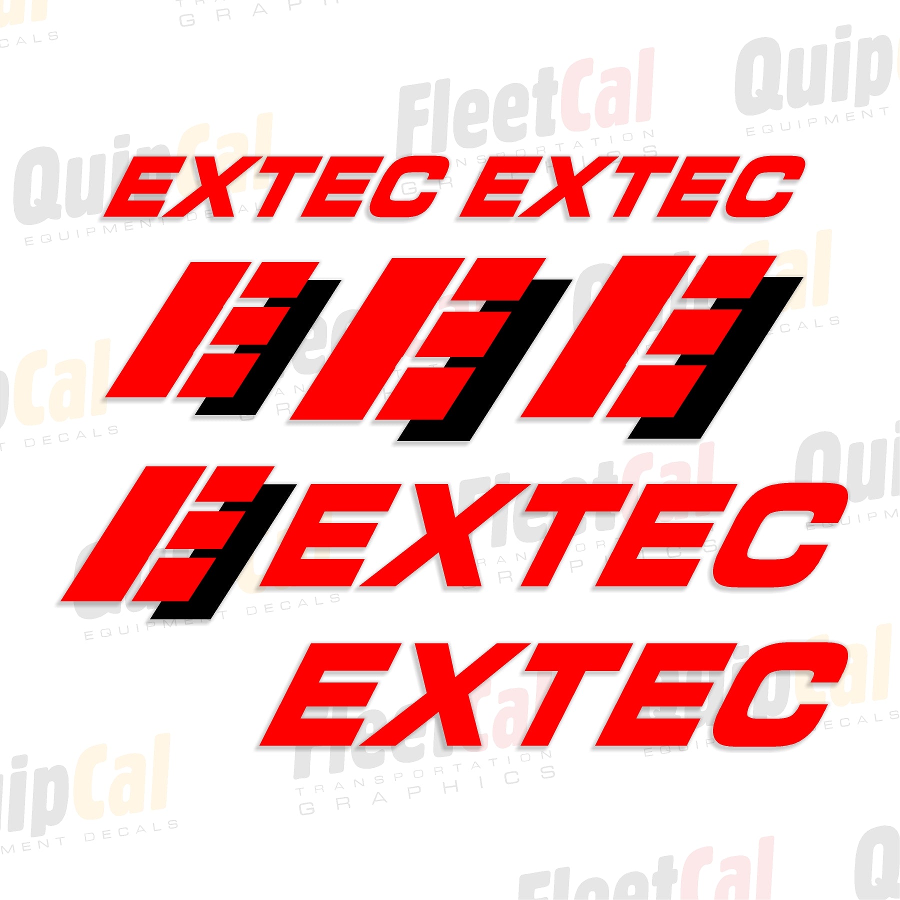 Extec Megabite Marking Decal Set – Truck and Equipment Decals
