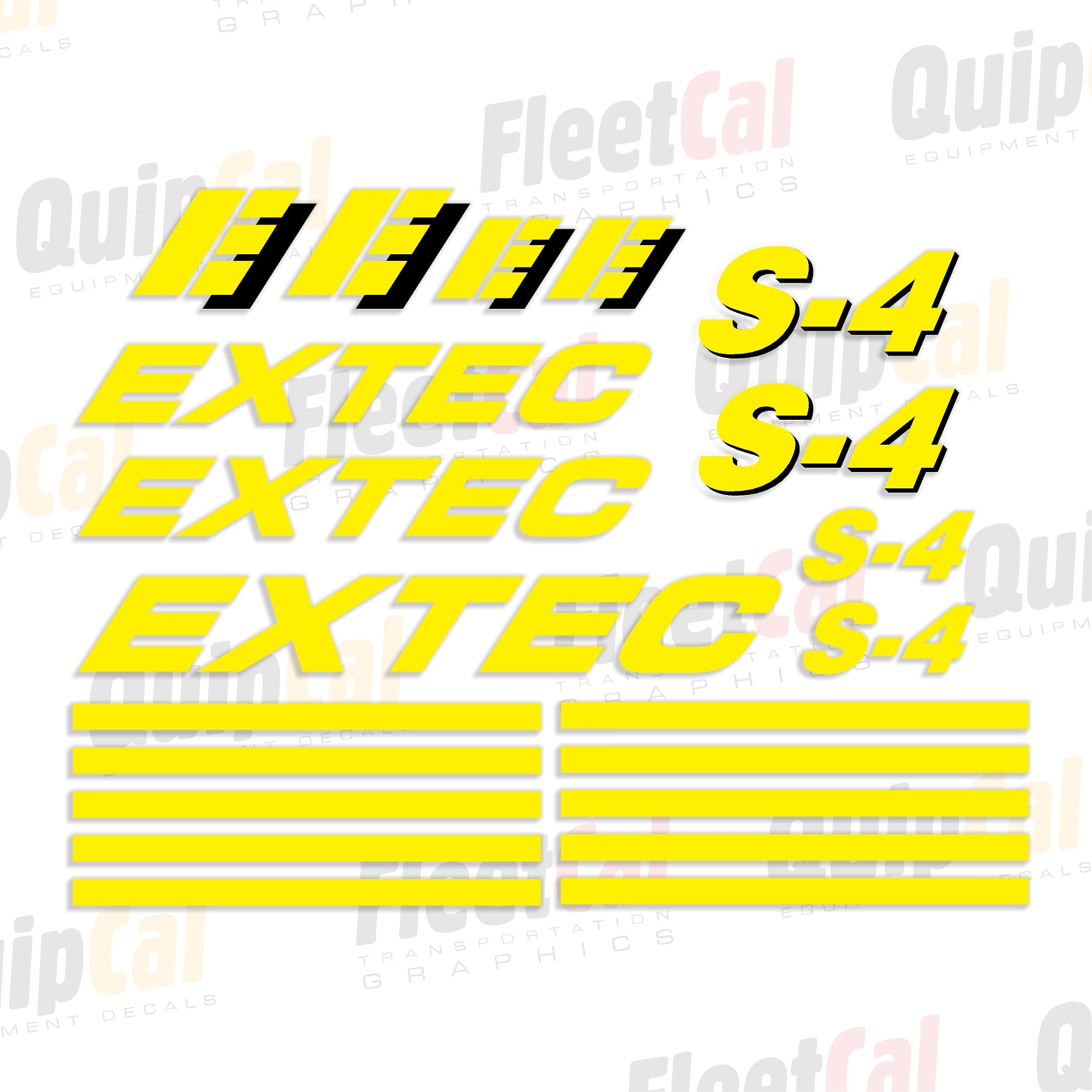 Extec S-4 Mobile Screen Marking Decal Set – Truck and Equipment Decals
