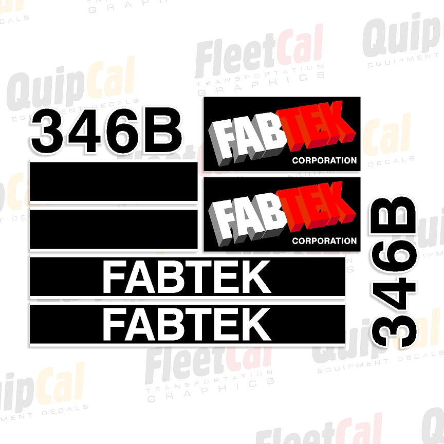 Fabtek 346B Marking Decal Set – Truck and Equipment Decals