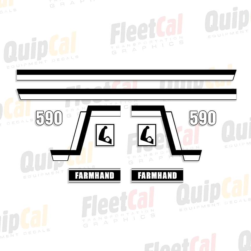 Farmhand 590 Front Loader Marking Decal Set – Truck and Equipment Decals