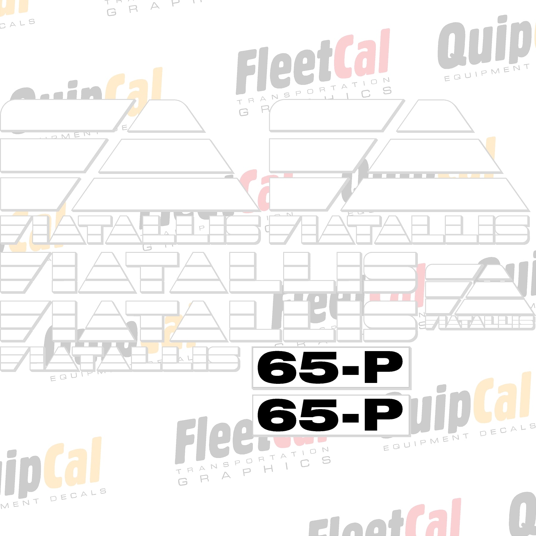 Fiat-Allis 65P Marking Decal Set – Truck and Equipment Decals