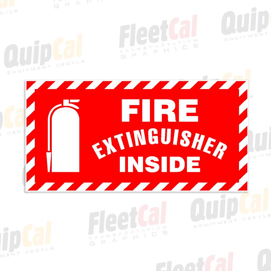 Fire Extinguisher Inside - 4 in. x 8 in. (QTY 5) – Truck and Equipment ...