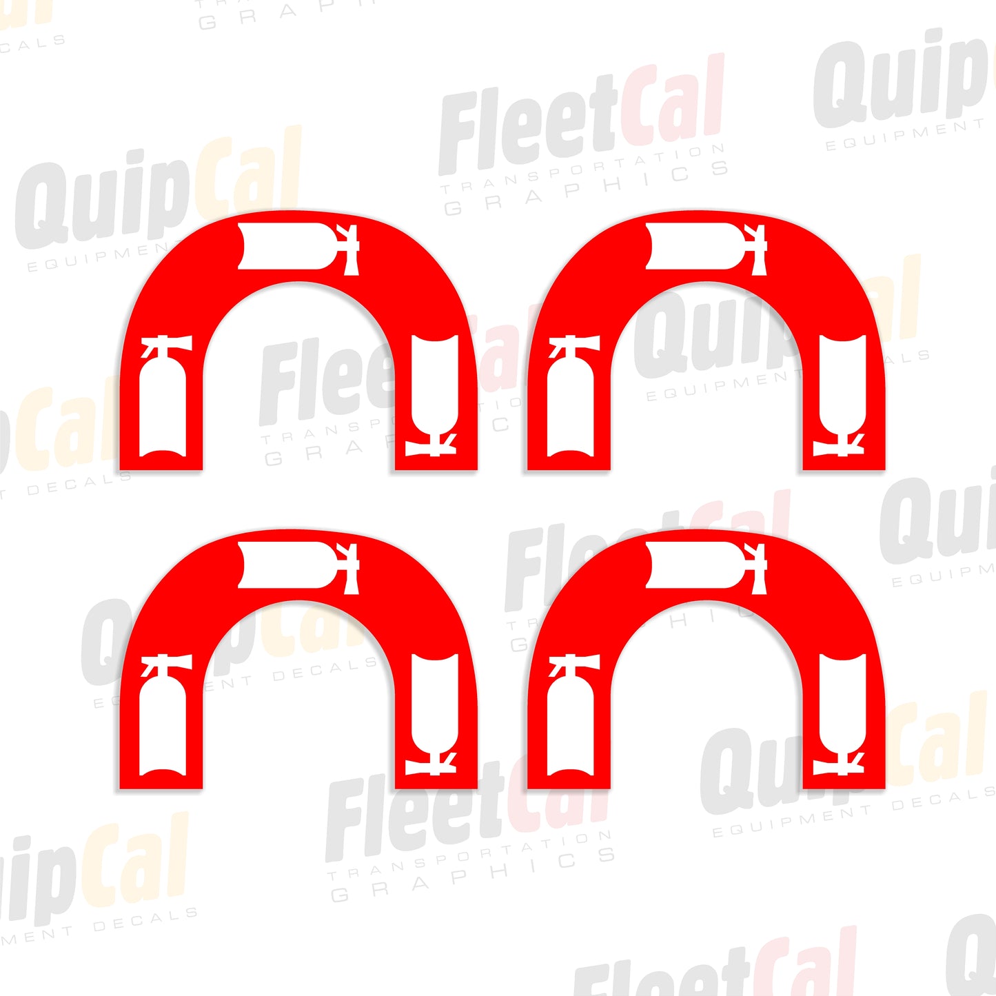 Fire Suppression Location Decal (QTY 4 - fits John Deere Machines ...