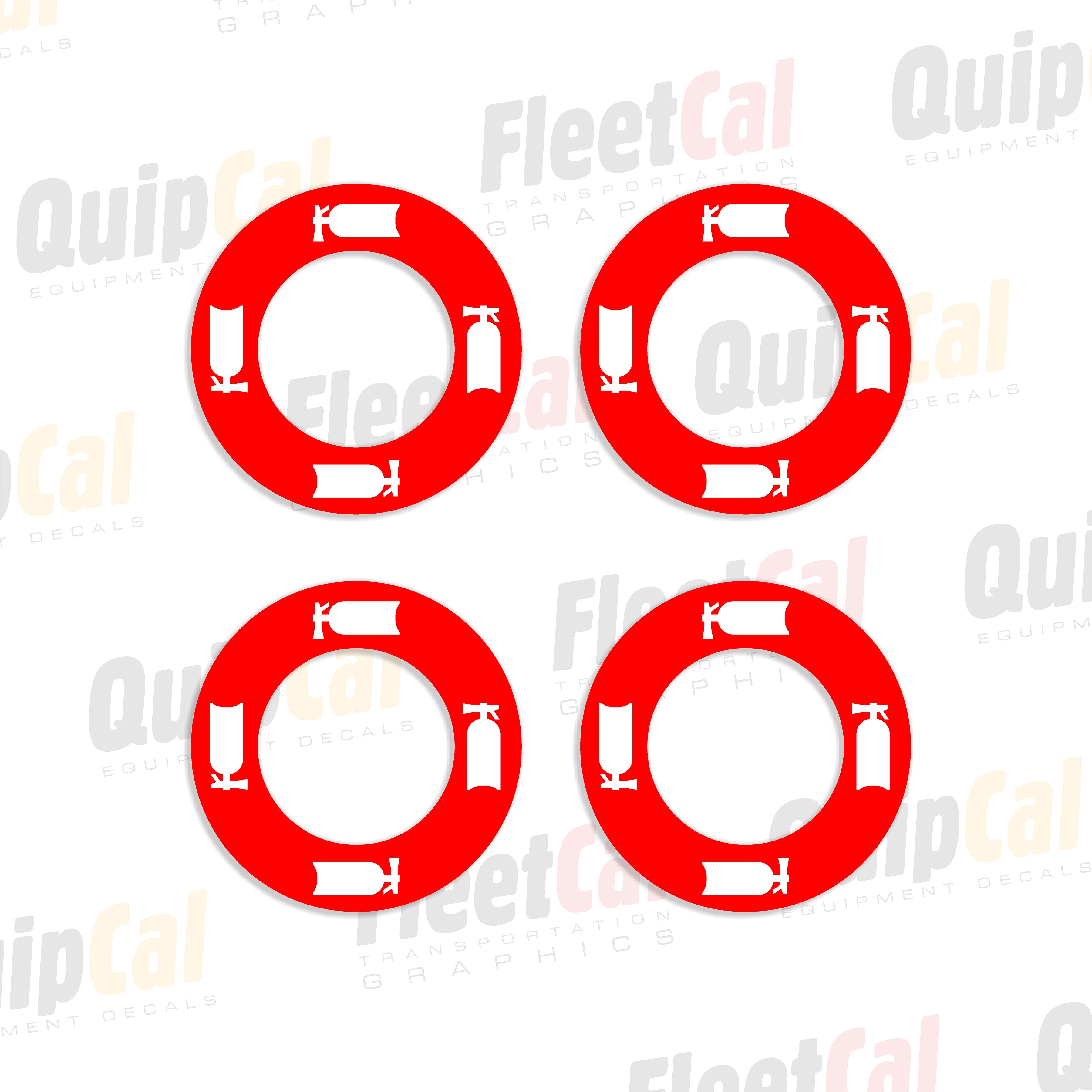 Fire Suppression Location Decal (QTY 4 - fits Volvo Machines) – Truck ...