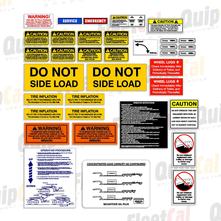 Equipment Safety Decals – Truck and Equipment Decals