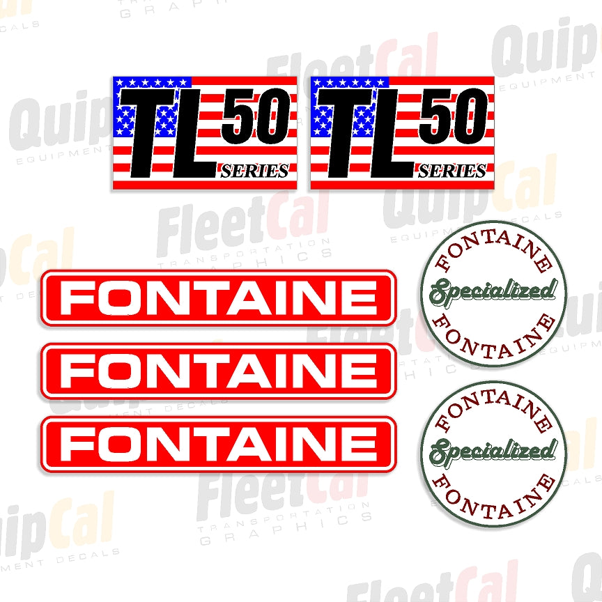 Fontaine TL Series 50 Specialized Trailer Marking Decal Set – Truck and ...