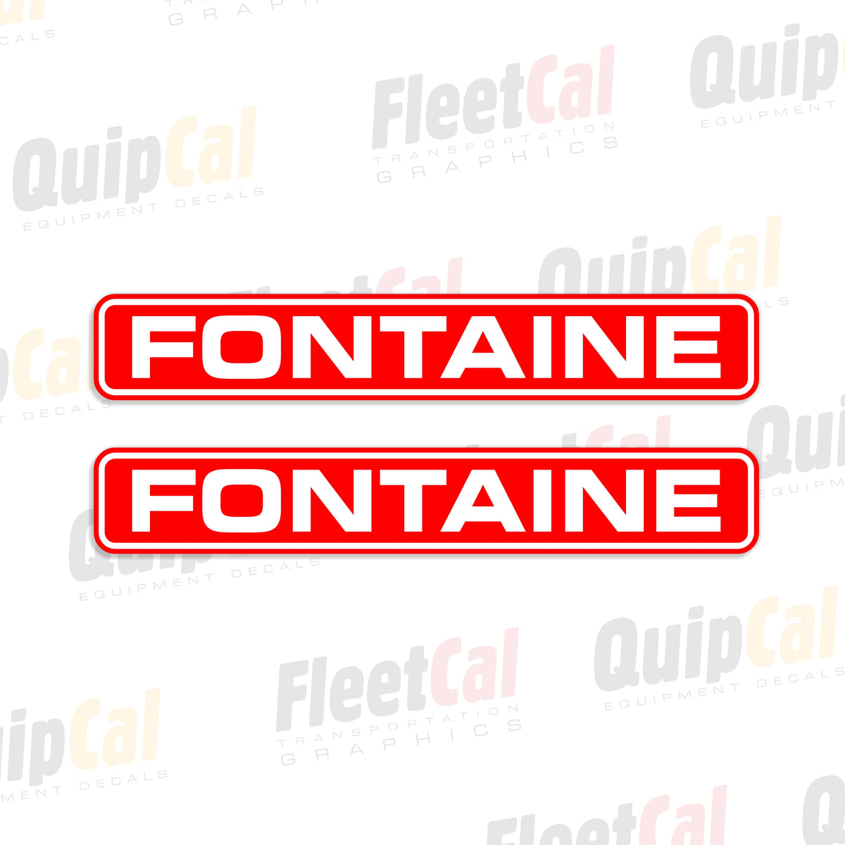 Fontaine Trailers Logo Decals (1 PAIR) – Truck and Equipment Decals