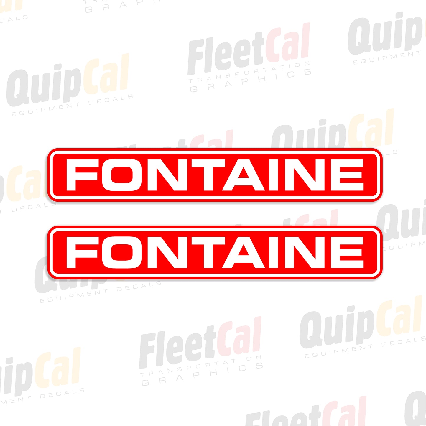 Fontaine Trailers Logo Decals (1 PAIR) – Truck and Equipment Decals