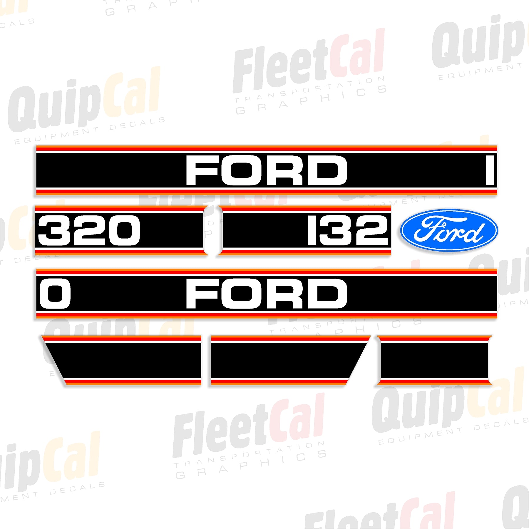 Ford 1320 Tractor Marking Decal Set – Truck and Equipment Decals