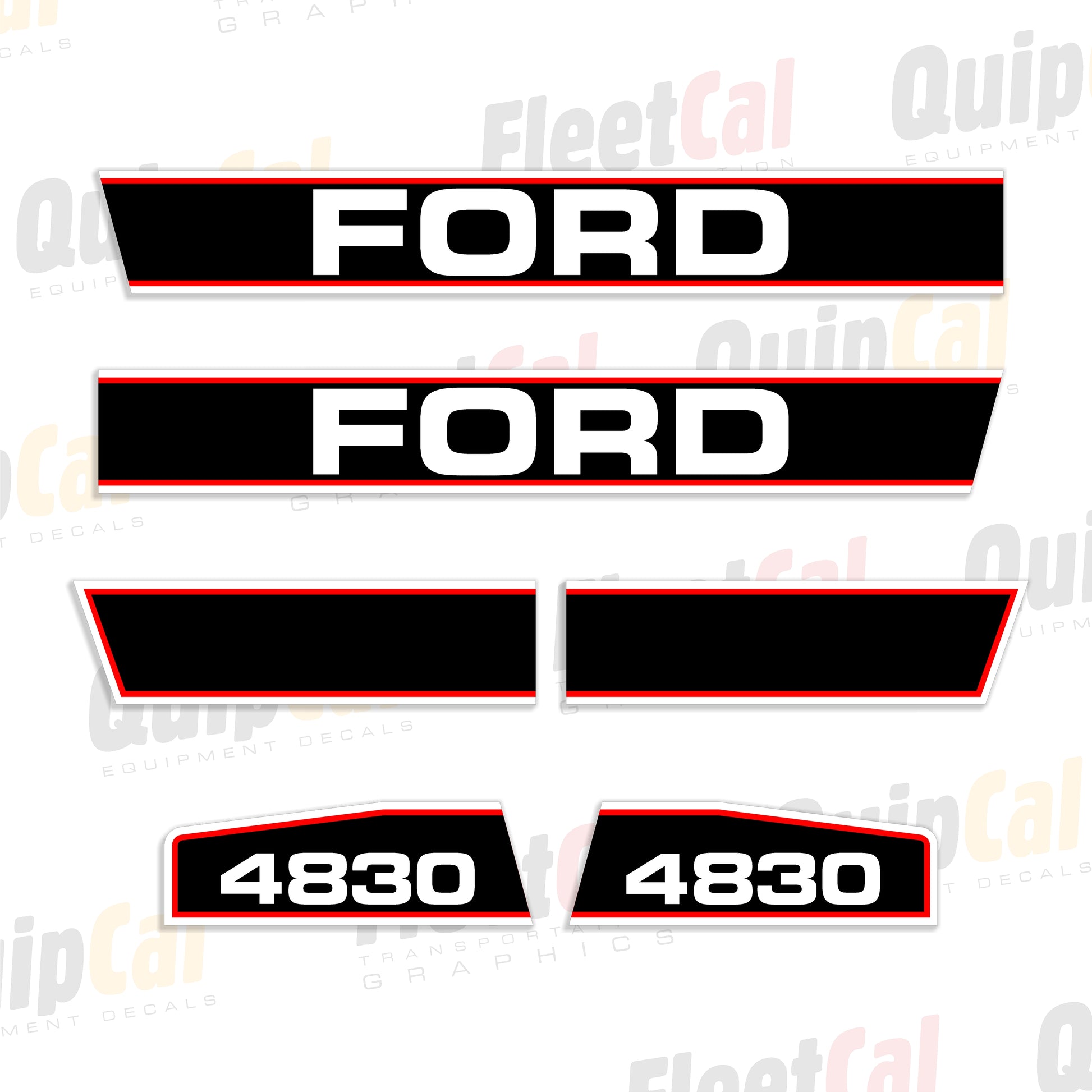 Ford 4830 Tractor Hood Decal Set – Truck and Equipment Decals