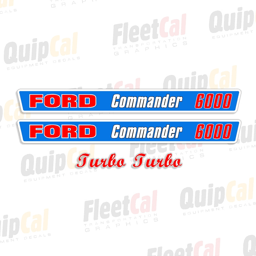 Ford 6000 Commander Tractor Marking Decal Set – Truck and Equipment Decals