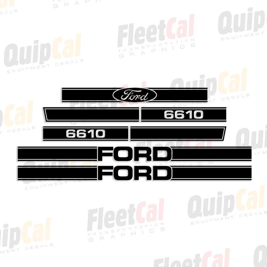 Ford 6610 Industrial Tractor Marking Decal Set – Truck and Equipment Decals