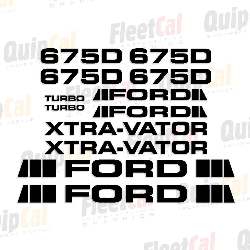 Ford 675D Marking Decal Set – Truck and Equipment Decals