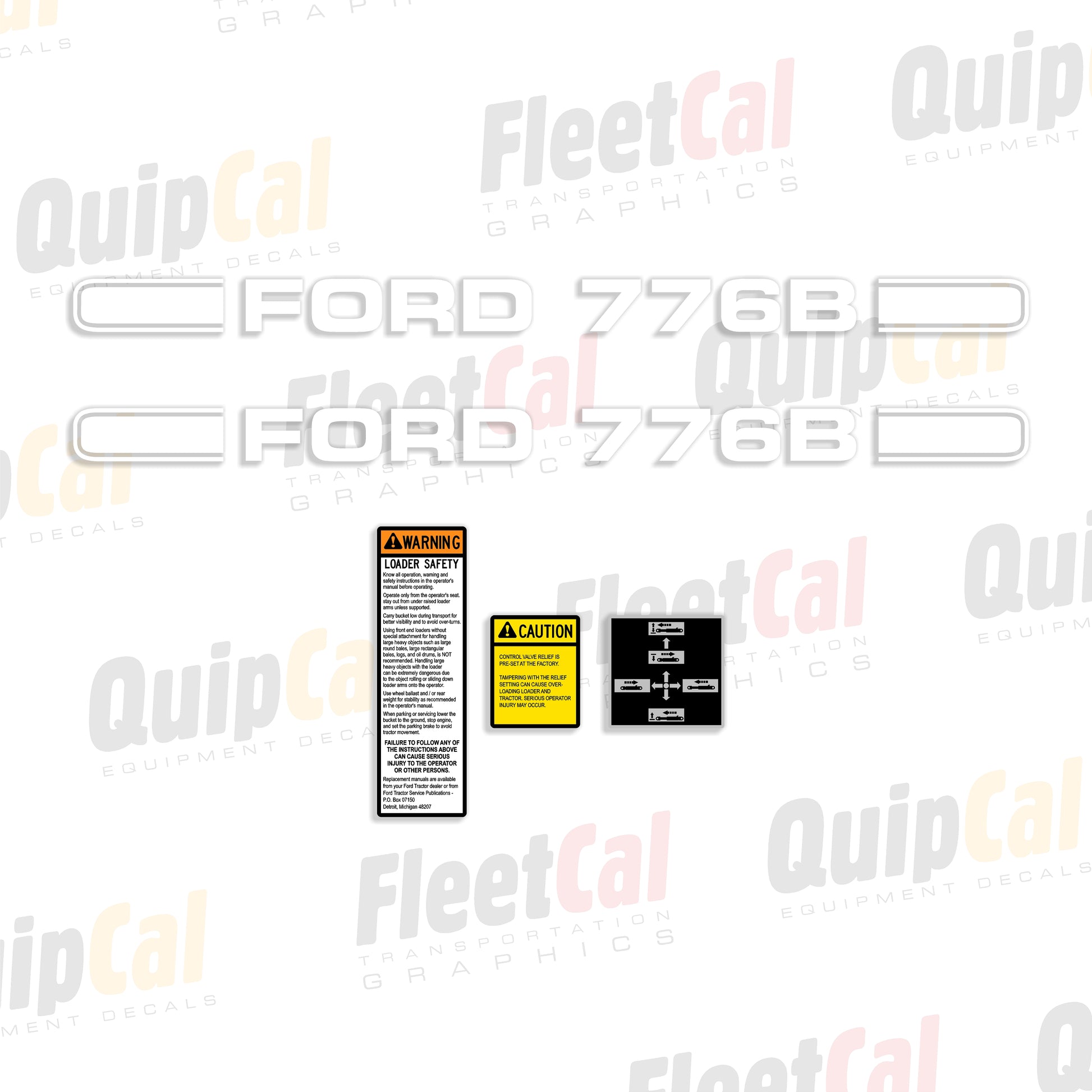 Ford 776B Front Loader Decal Set – Truck and Equipment Decals