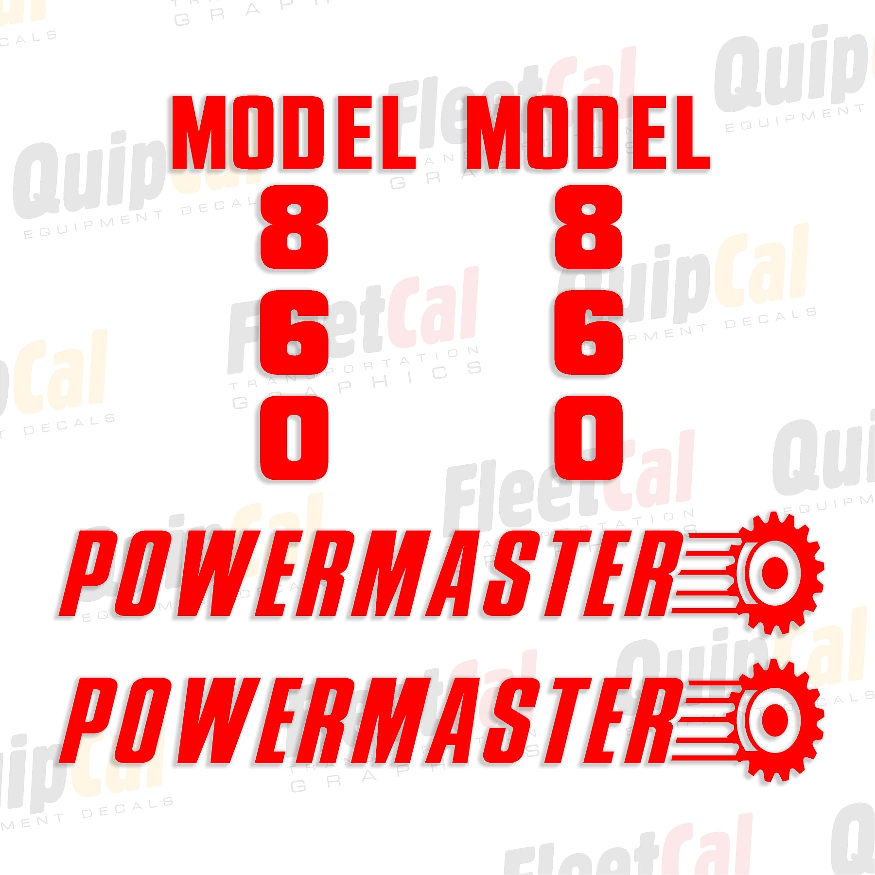 Ford 860 Powermaster Marking Decal Set – Truck and Equipment Decals