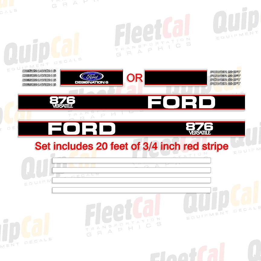 Ford Versatile 876 Marking Decal Set – Truck and Equipment Decals