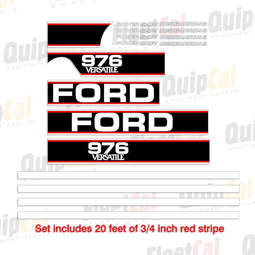 Ford Versatile 976 Marking Decal Set – Truck and Equipment Decals