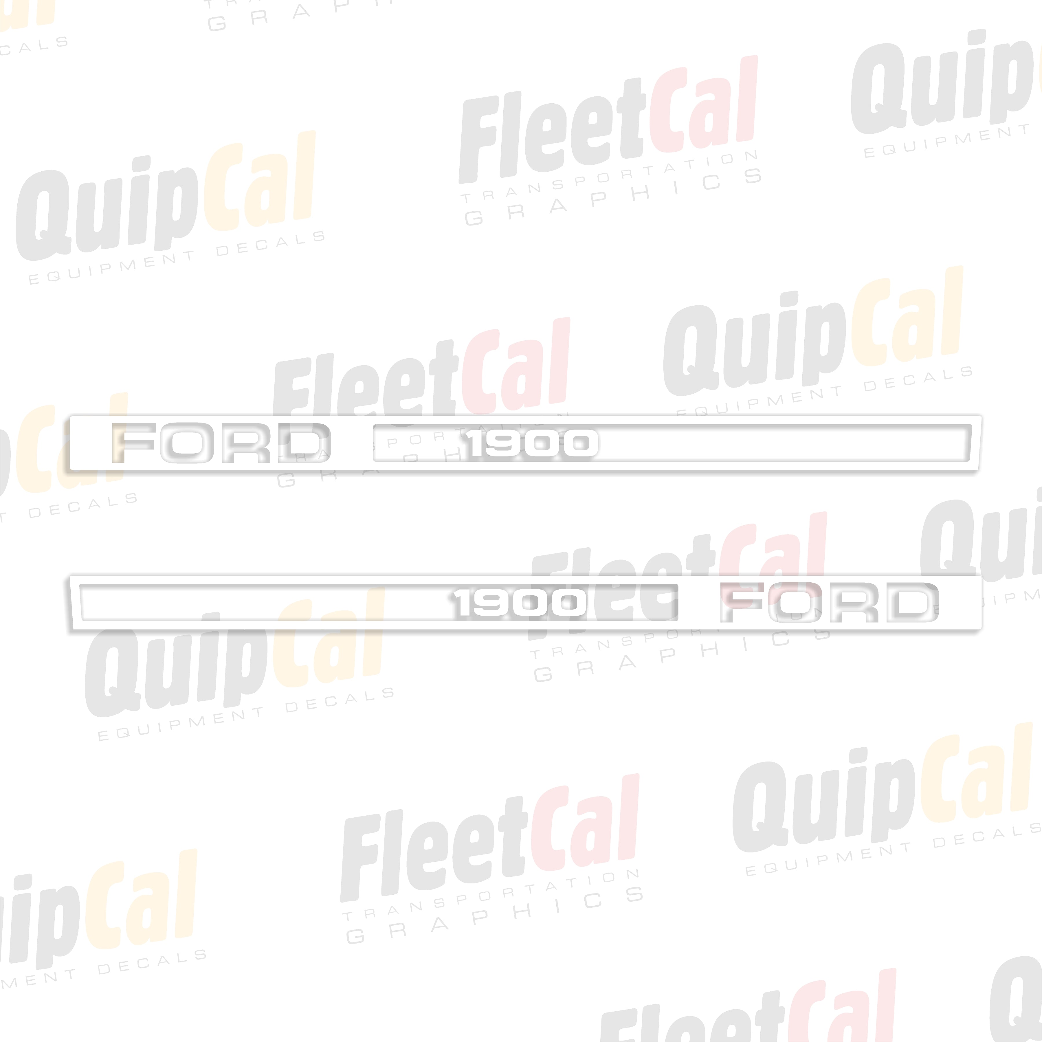 Ford 1900 Compact Tractor Hood Marking Decal Set – Truck and Equipment ...