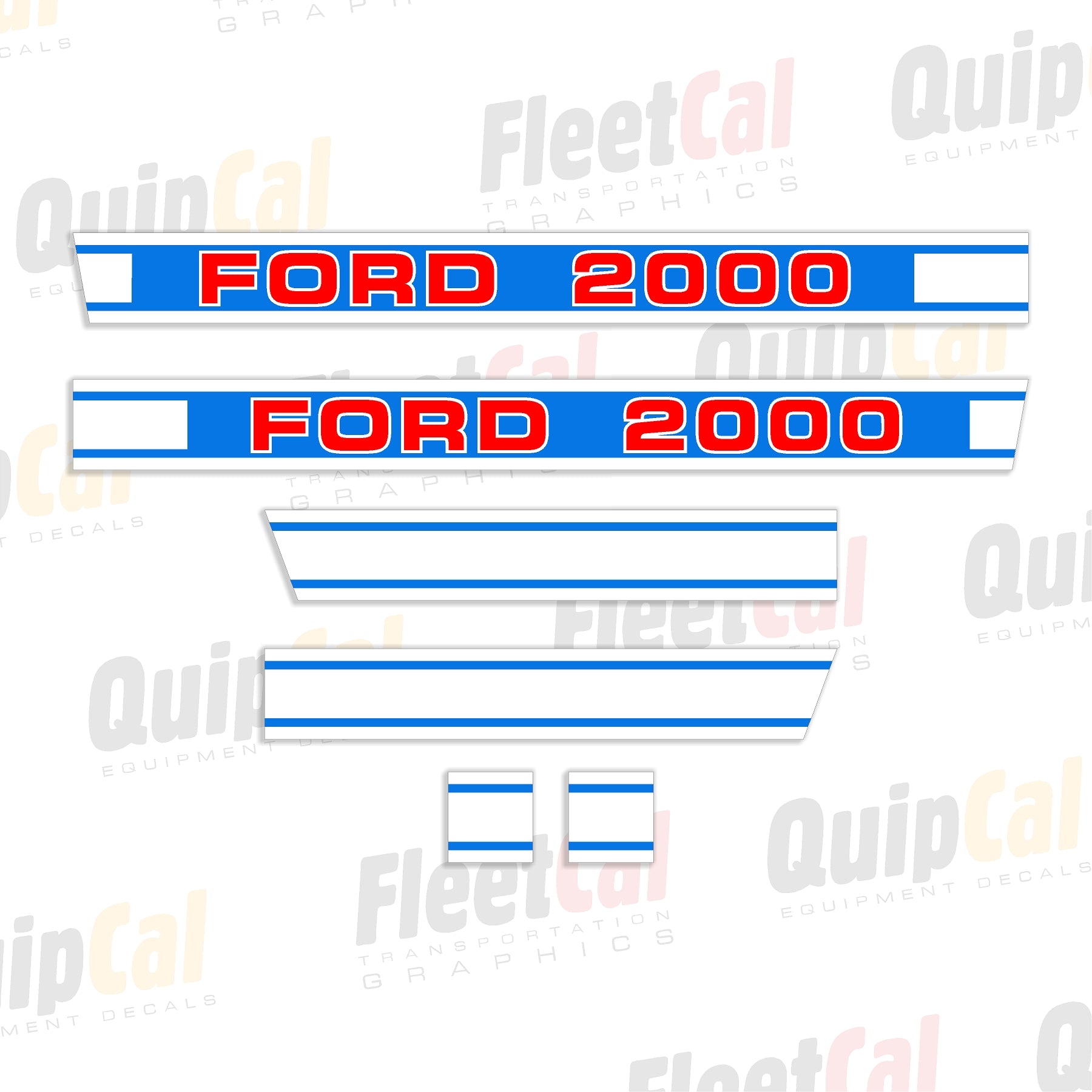 Ford 2000 Tractor Hood Marking Decal Set – Truck and Equipment Decals