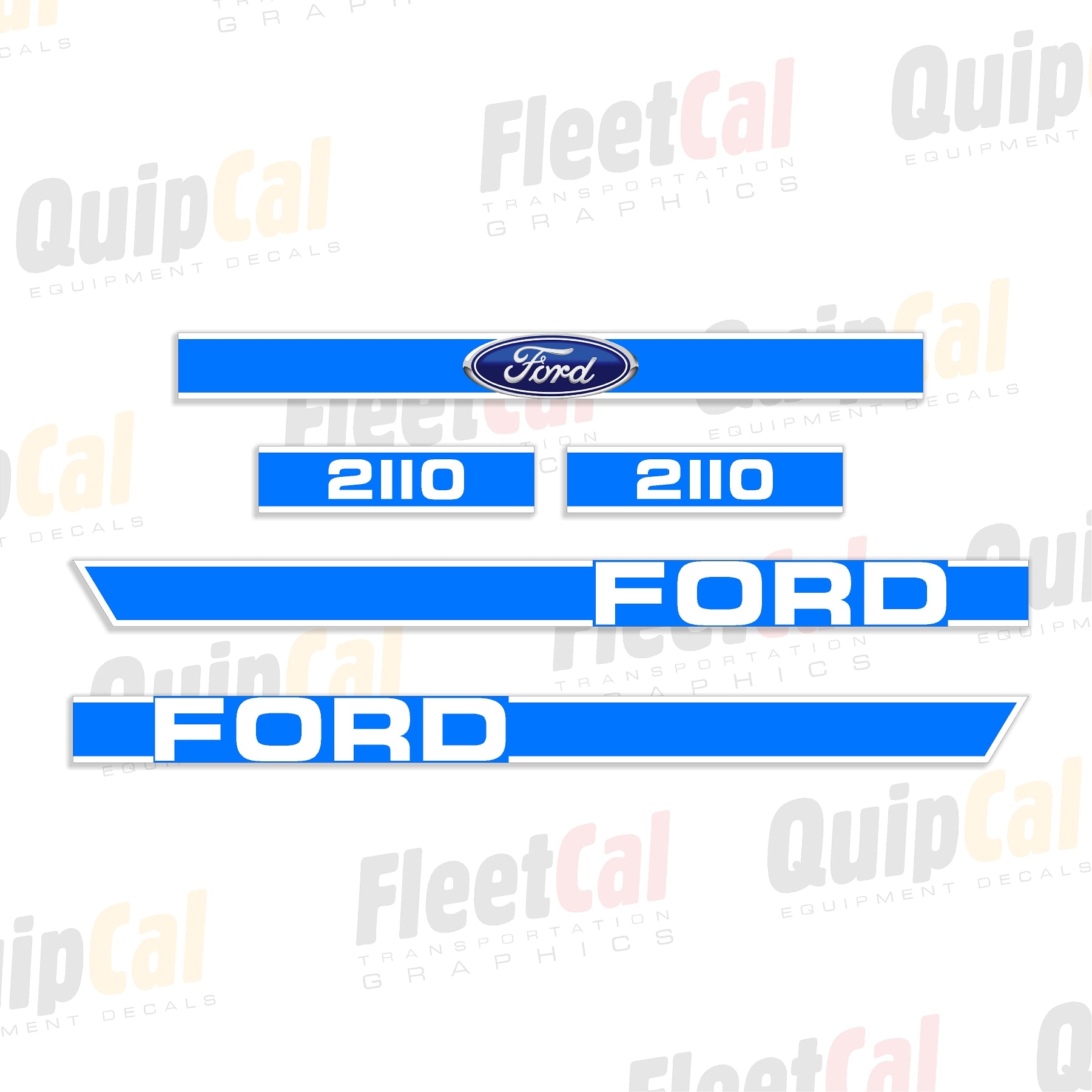 Ford 2110 Tractor Hood Marking Decal Set – Truck and Equipment Decals