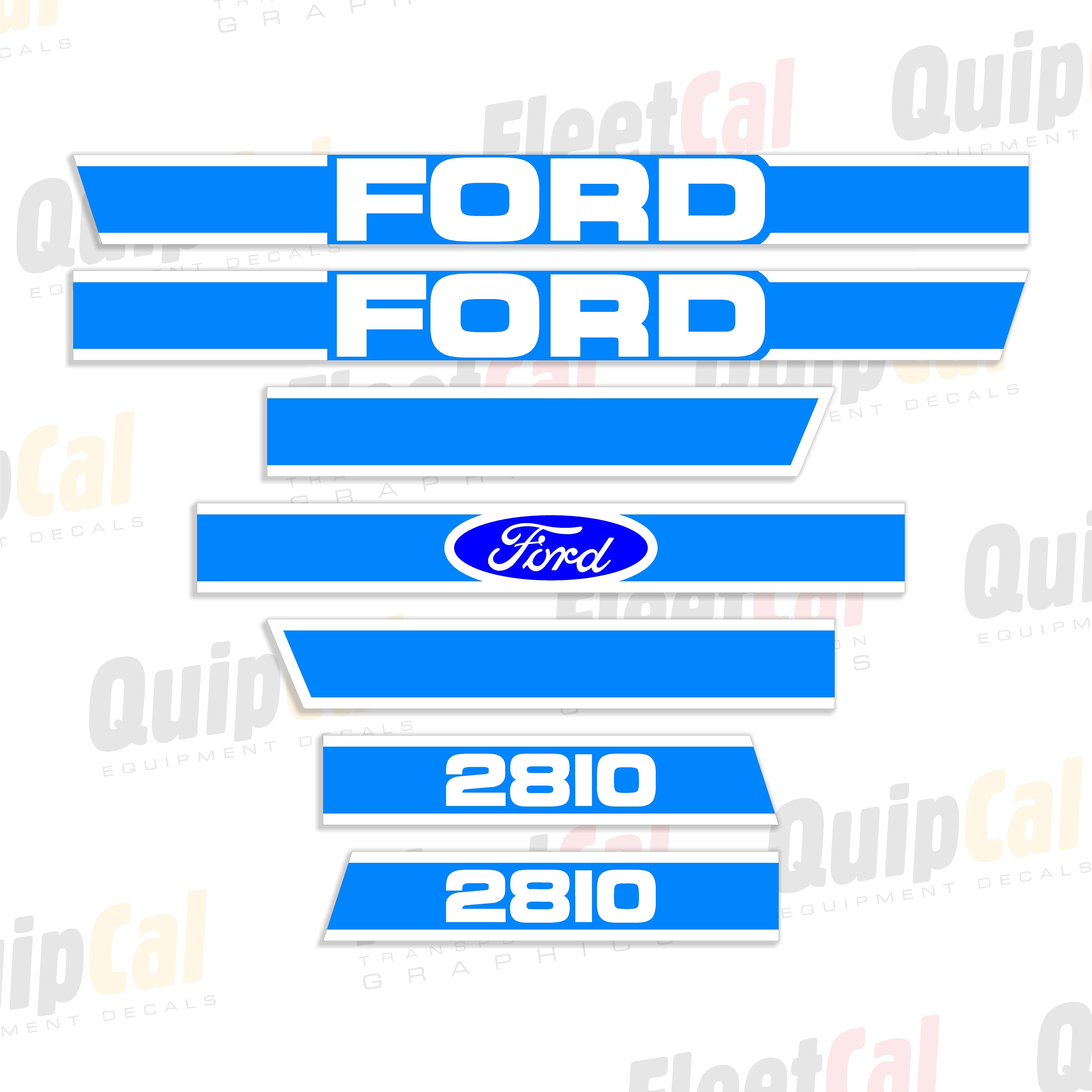 Ford 2810 Tractor Hood Early Model Marking Decal Set – Truck and ...