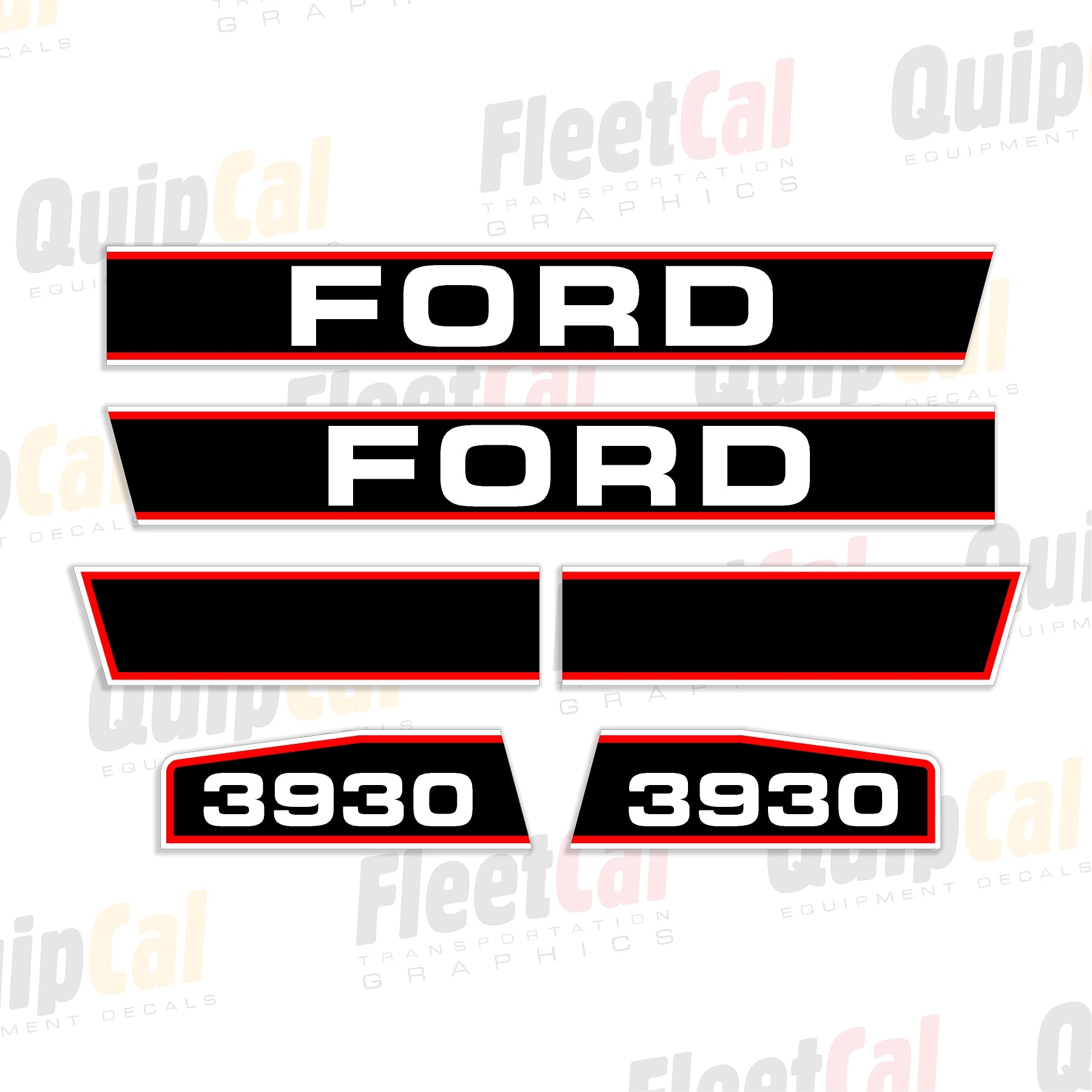 Ford 3930 Tractor Hood Marking Decal Set – Truck and Equipment Decals
