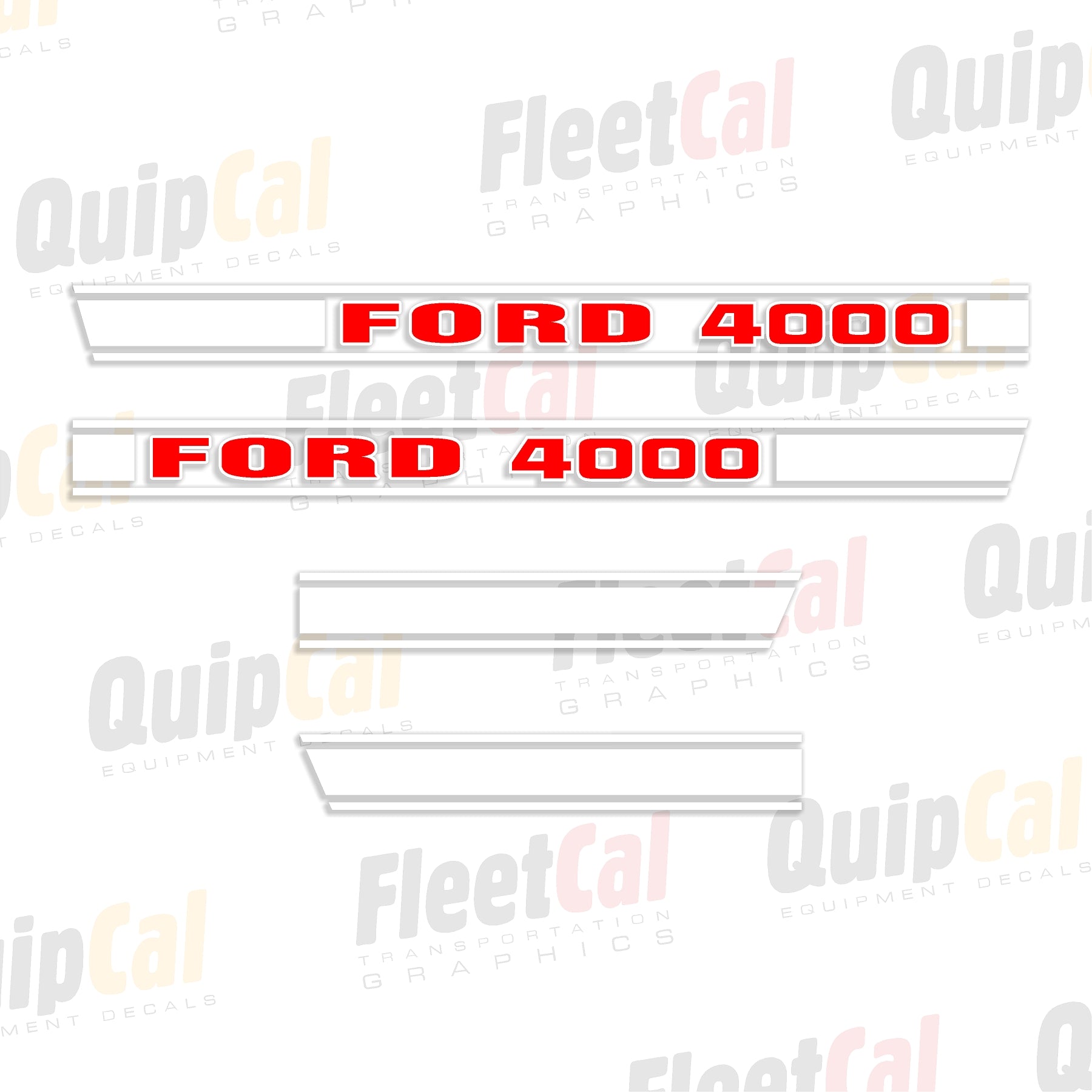 Ford 4000 Tractor Hood Marking Decal Set – Truck and Equipment Decals