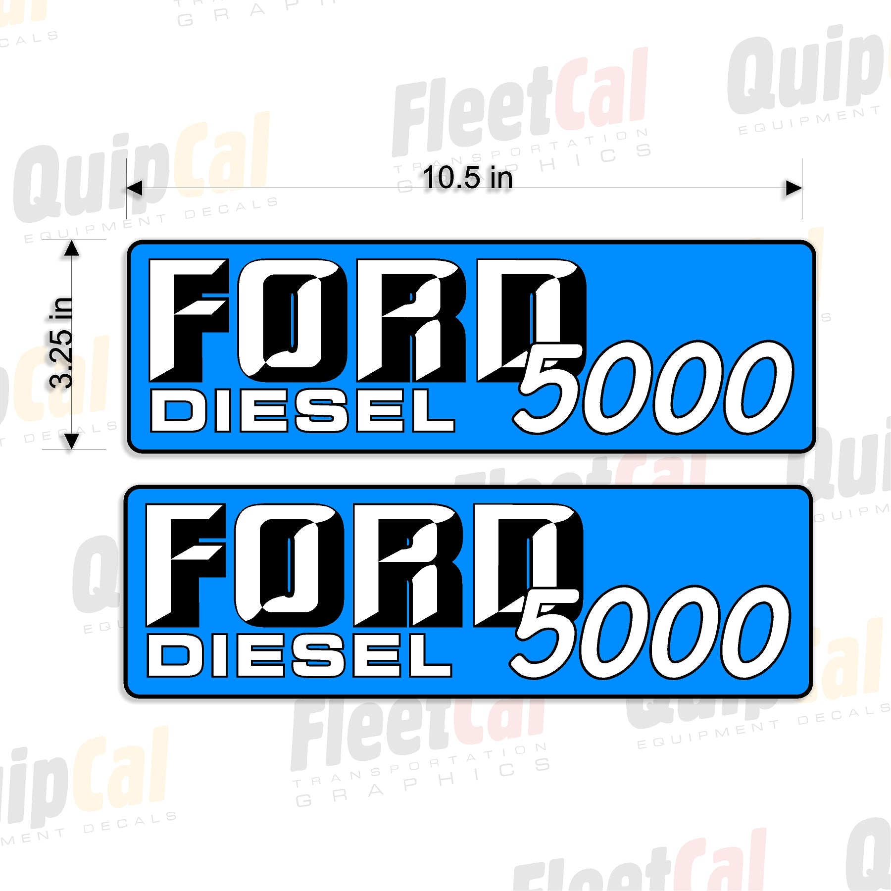 Ford 5000 Diesel Marking Decal Set (1 PAIR) – Truck and Equipment Decals