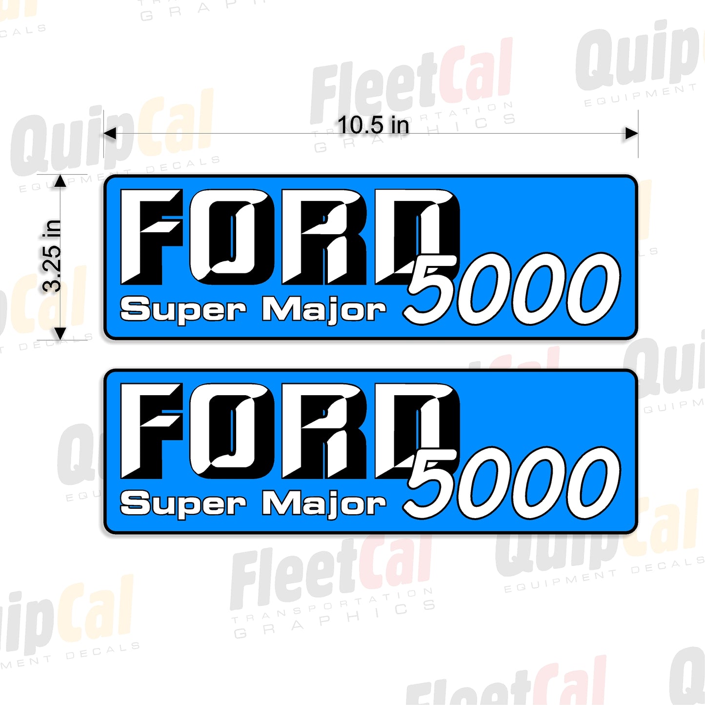 Ford 5000 Super Major Marking Decal Set (1 PAIR) – Truck and Equipment ...