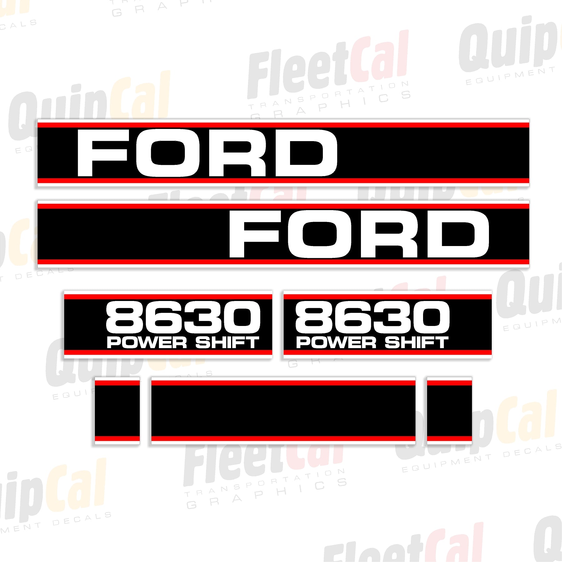 Ford 8630 Powershift Tractor Hood Marking Decal Set – Truck and ...