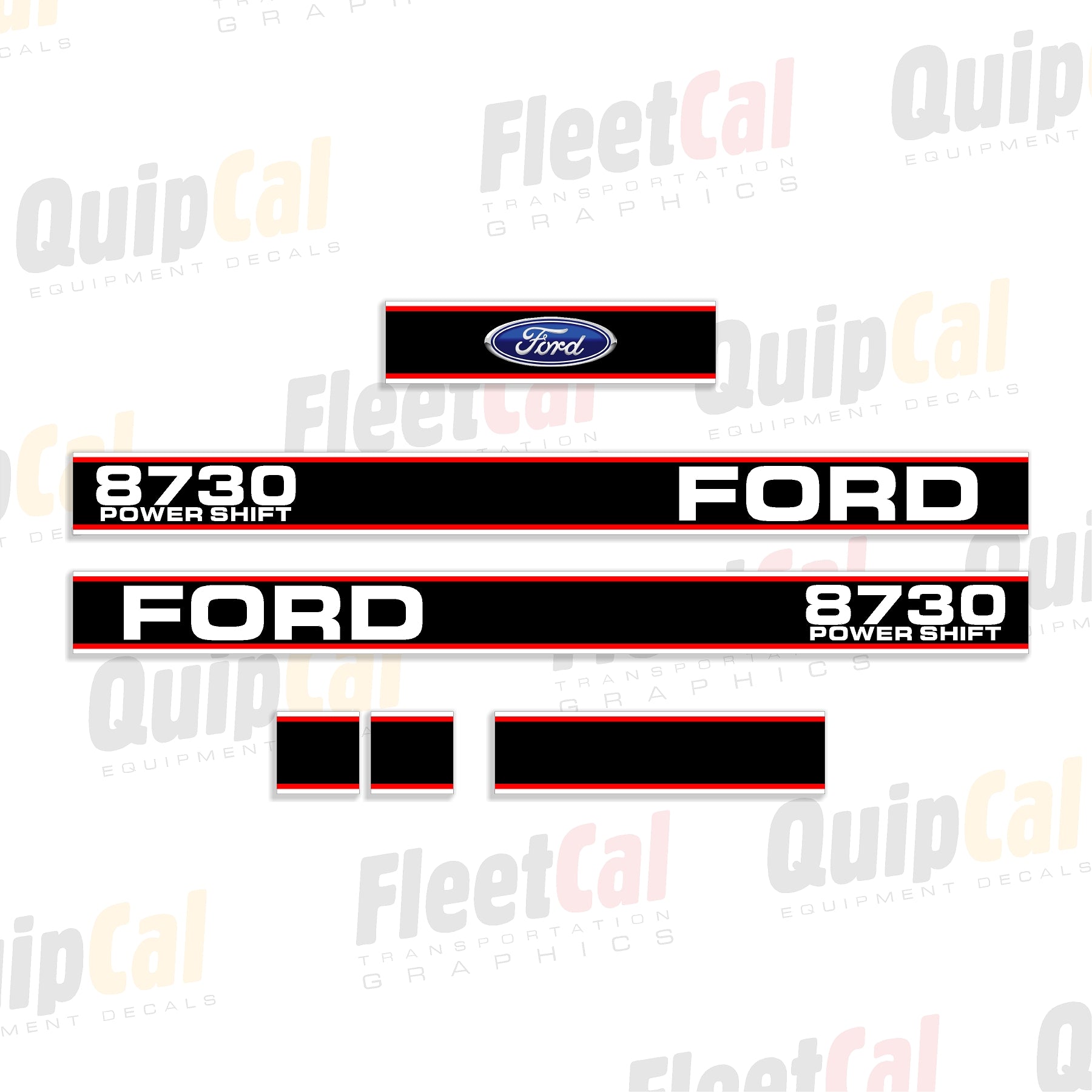 Ford 8730 Powershift Tractor Hood Marking Decal Set – Truck and ...