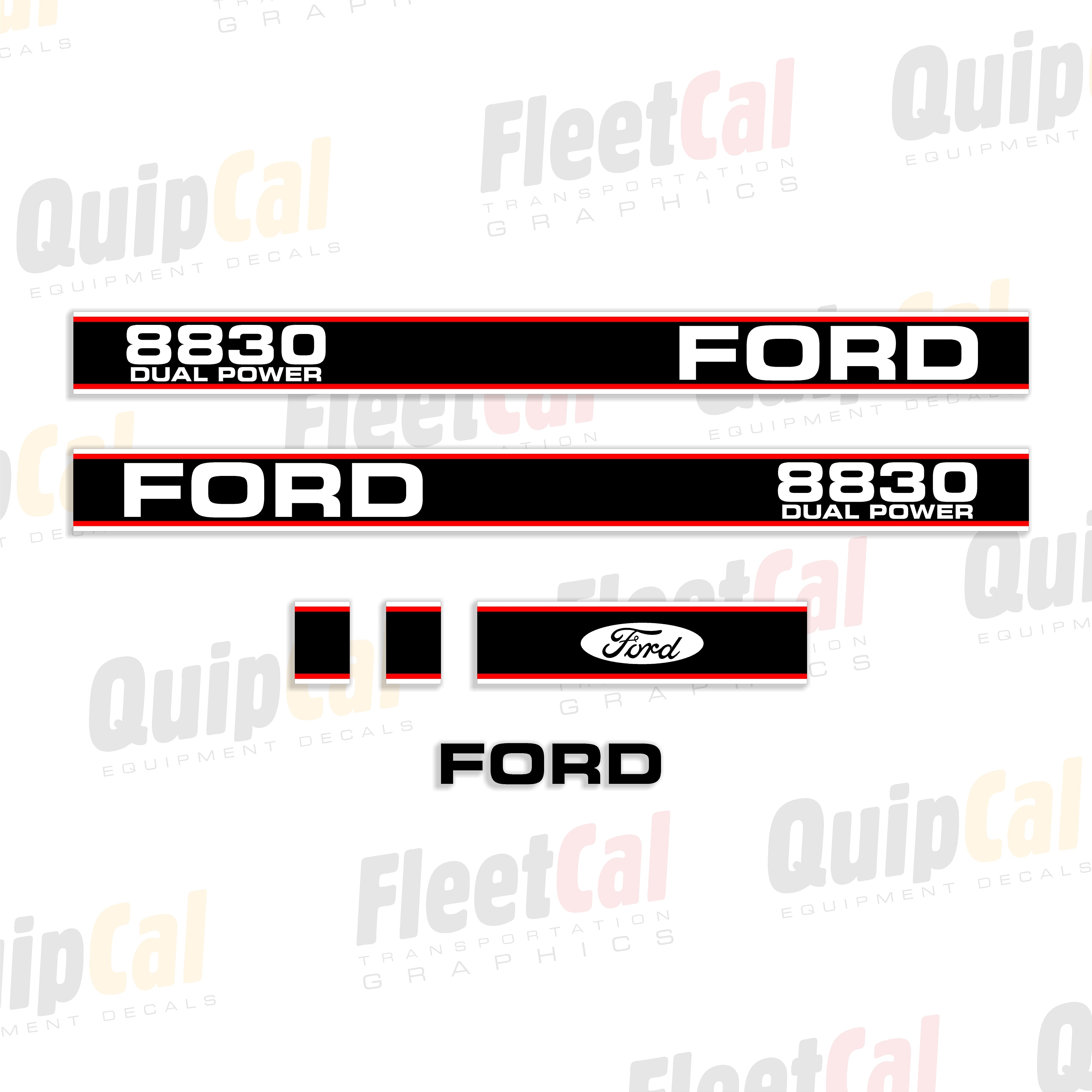 Juego de calcomanías para marcar el capó del tractor Ford 8240 – Truck ...