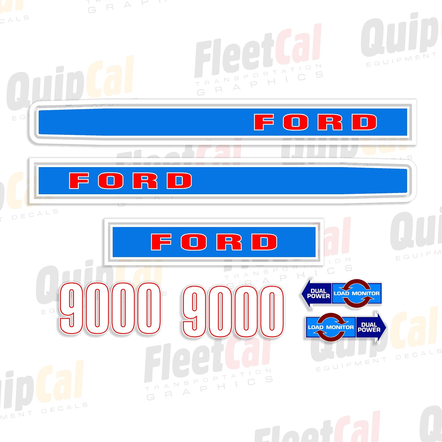 Ford 9000 Tractor Marking Decal Set – Truck and Equipment Decals