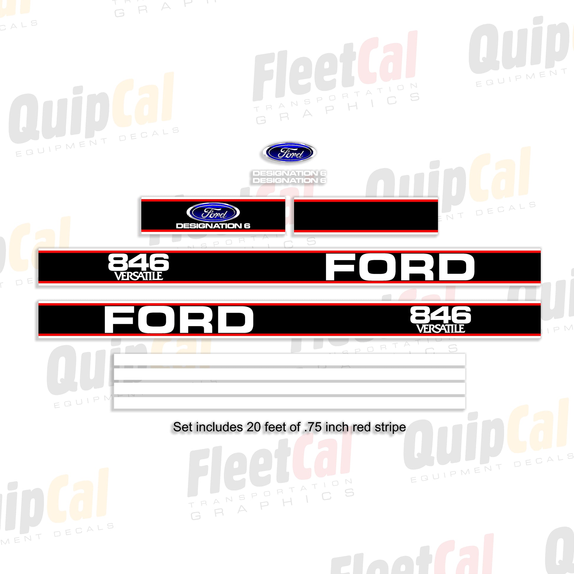 Ford Versatile 846 Tractor Marking Decal Set – Truck and Equipment Decals