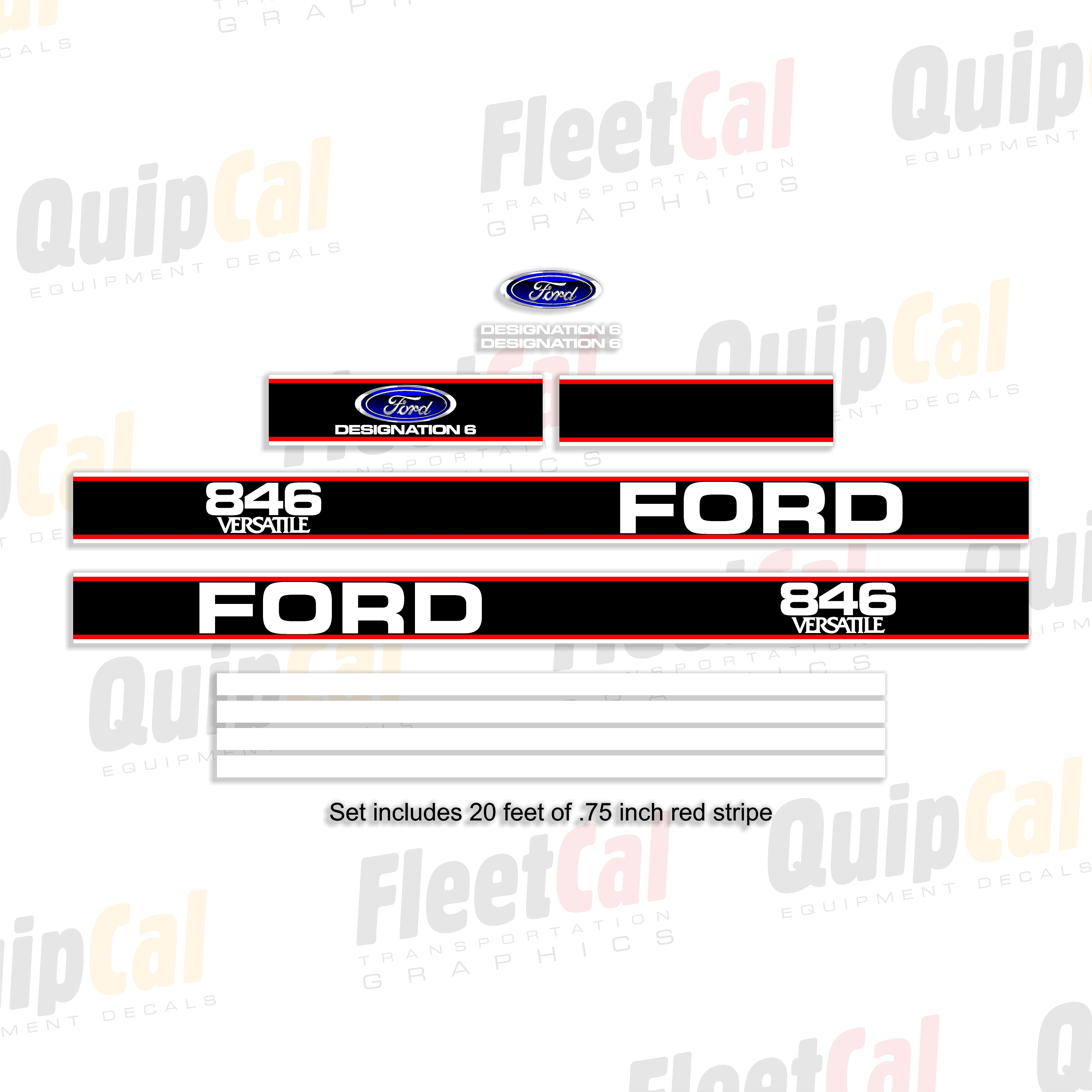 Ford Versatile 846 Tractor Marking Decal Set – Truck and Equipment Decals