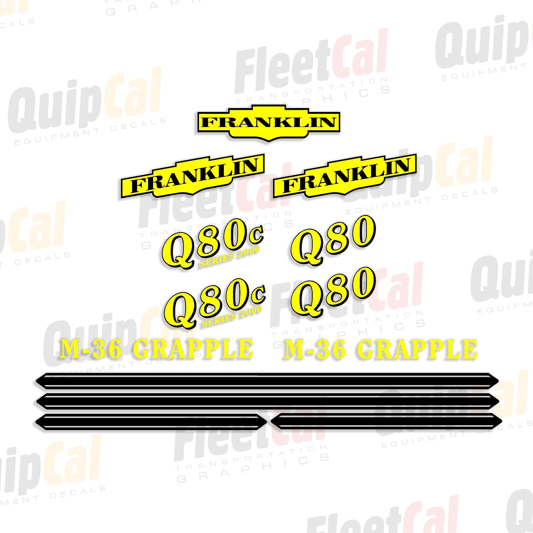 Franklin Q80 Decal Set – Truck and Equipment Decals