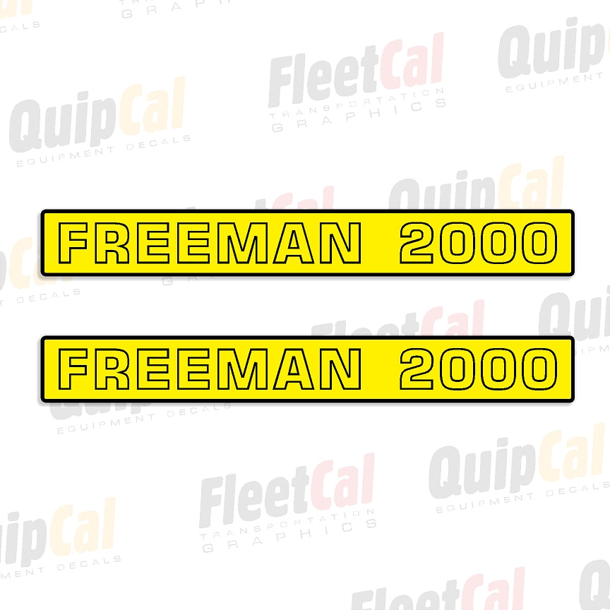 Freeman 2000 Front Loader Decals (1 PAIR) – Truck and Equipment Decals