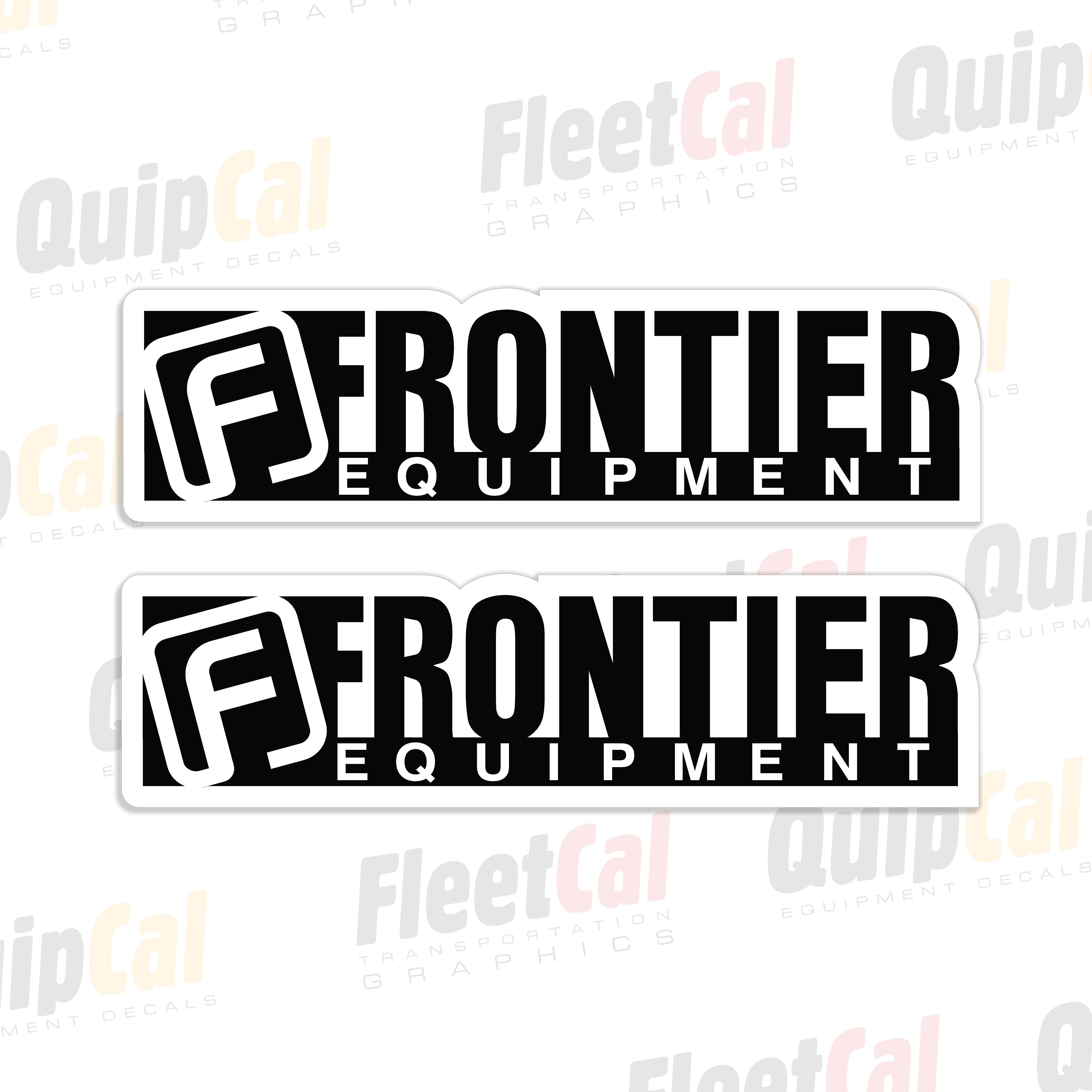 Frontier Equipment Logo Decals (1 PAIR) – Truck and Equipment Decals
