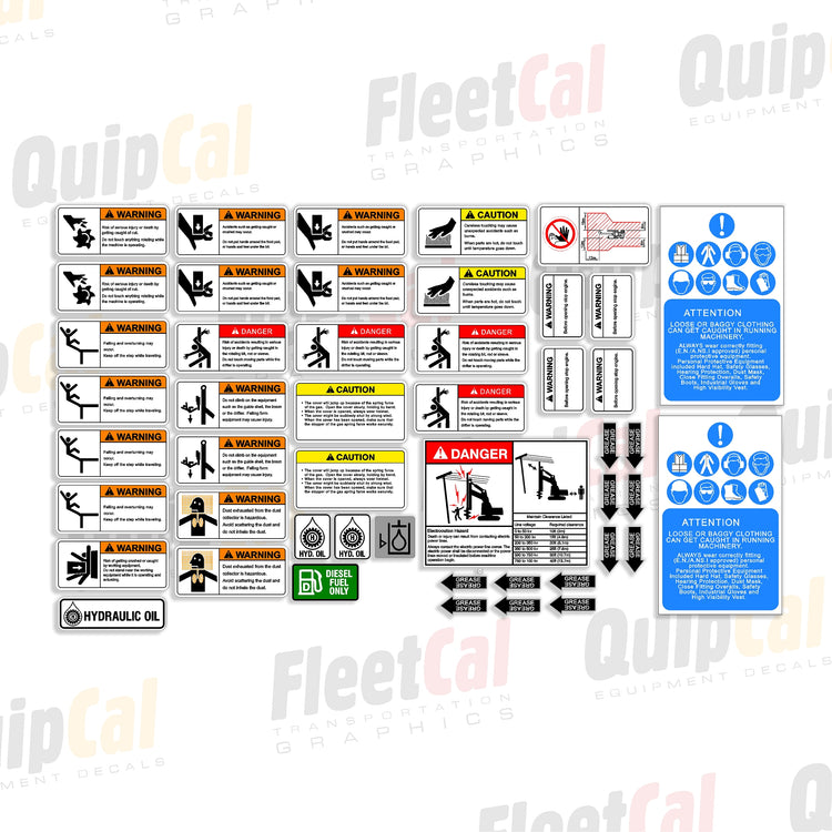 Equipment Safety Decals – Truck and Equipment Decals