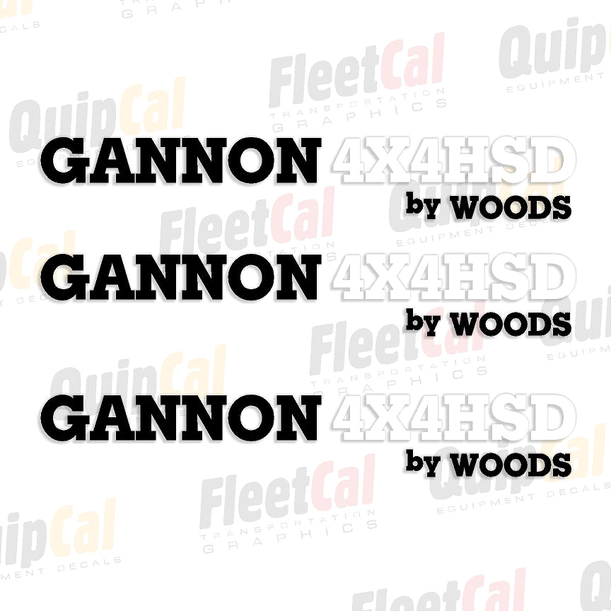 Gannon - Woods 4X4HSD Box Blade Marking Decal Set – Truck and Equipment ...