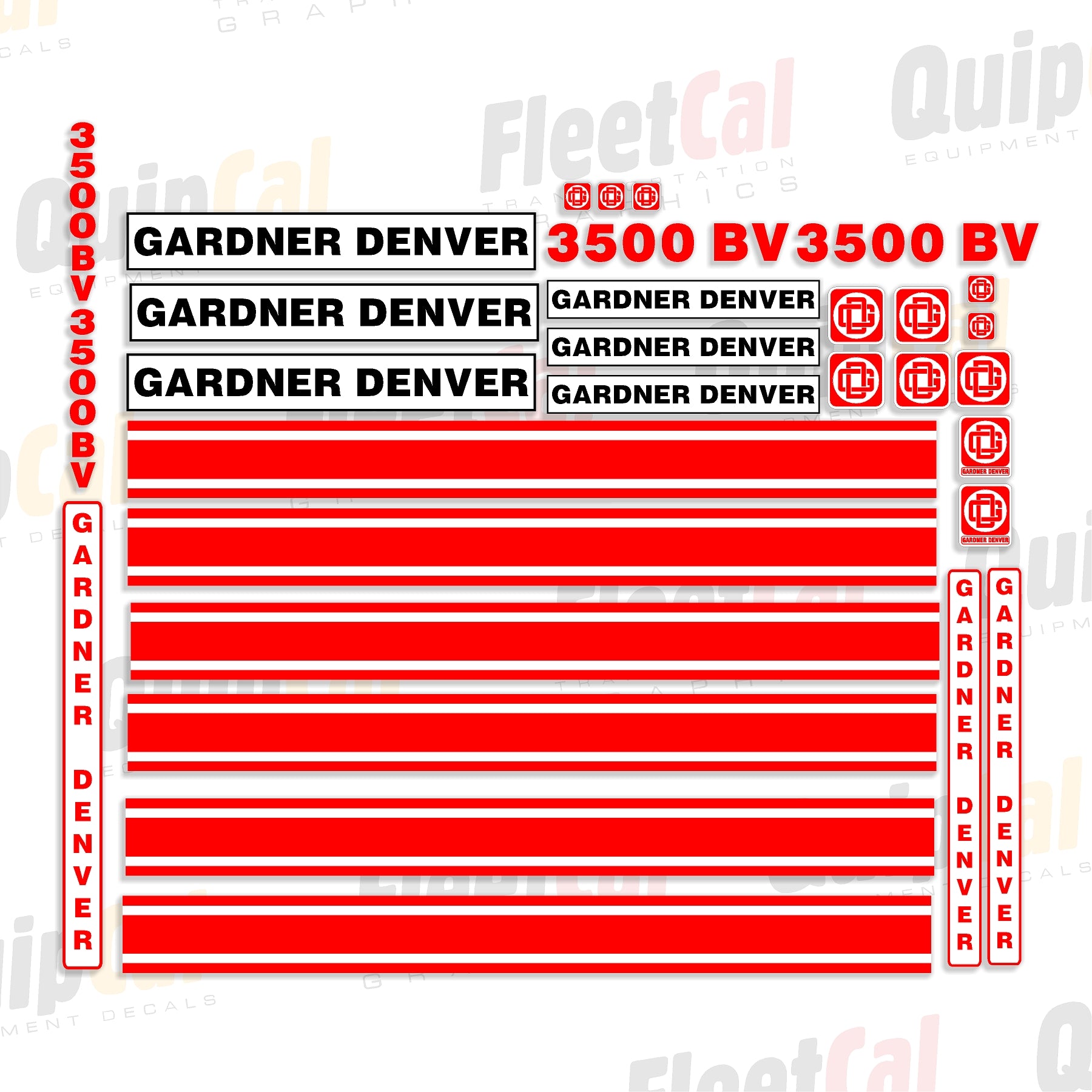 Gardner Denver 3500BV Drill Rig Marking Decal Set – Truck and Equipment ...