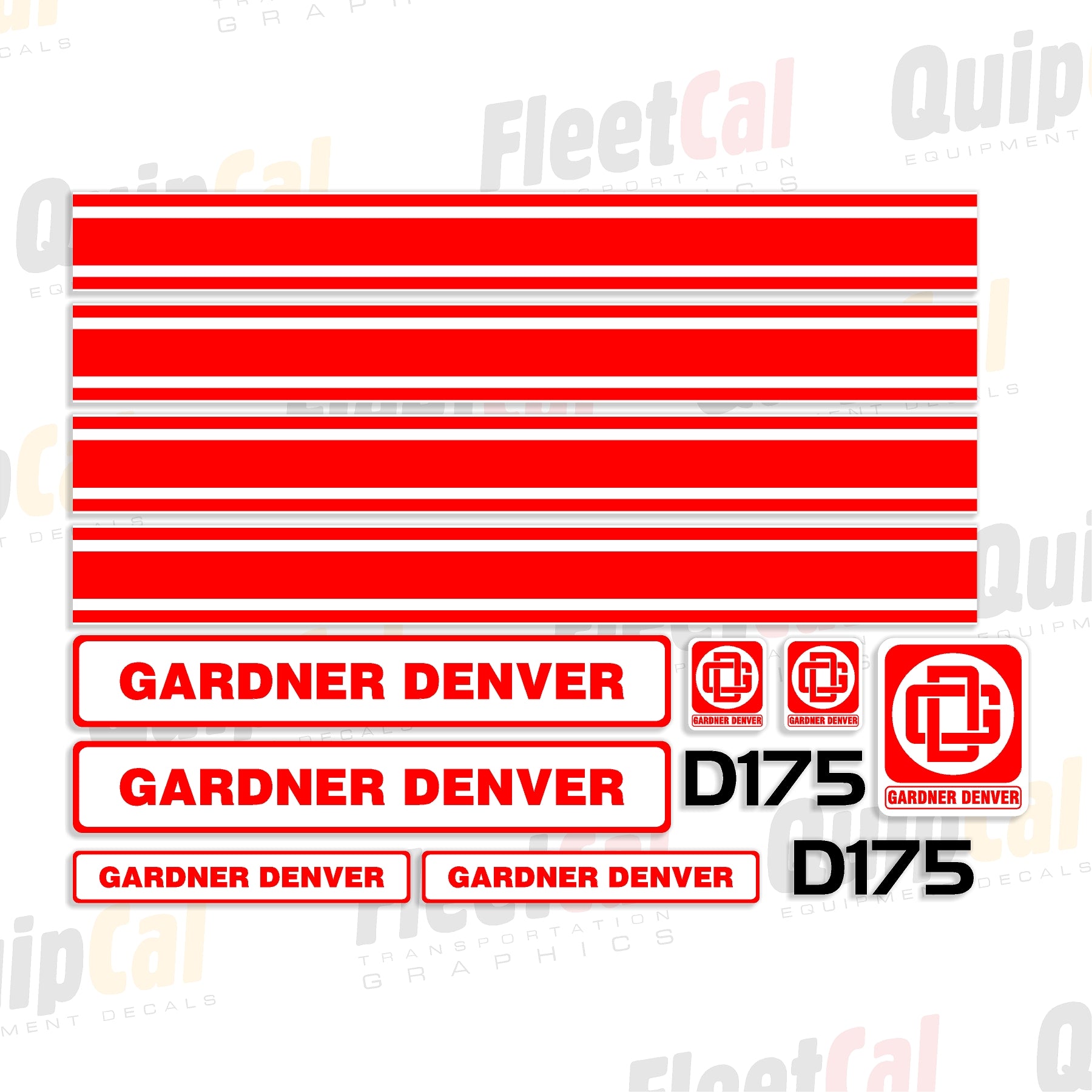 Gardner Denver D175 Air Compressor Marking Decal Set – Truck and ...